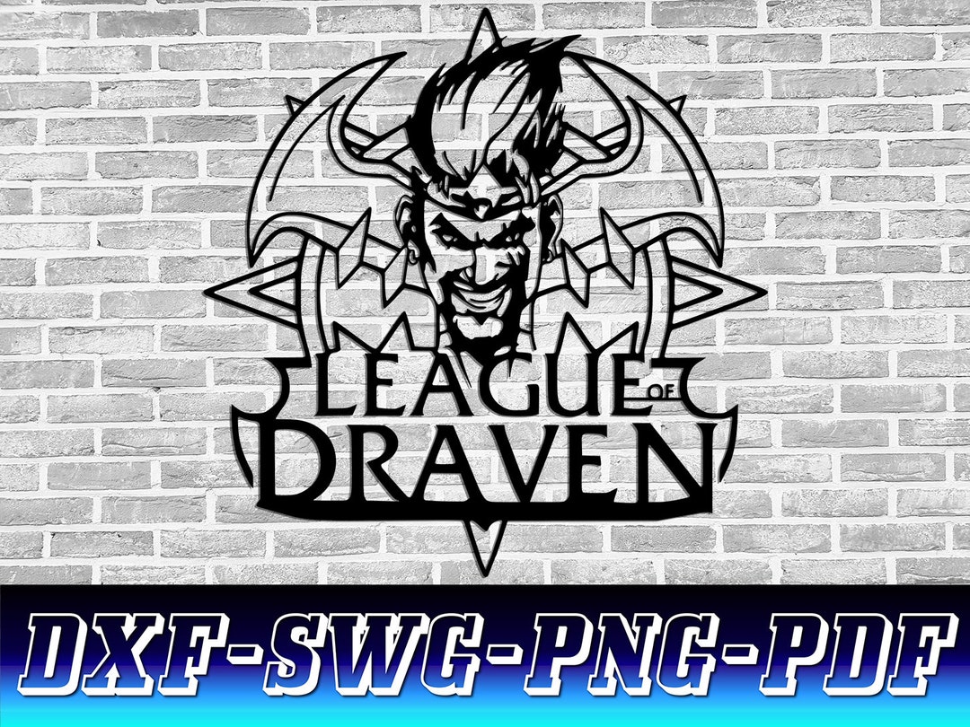 Draven Svg, Draven Dxf, League of Legends Dxf, Lol Svg Cut File, Draven Silhouette Template ...
