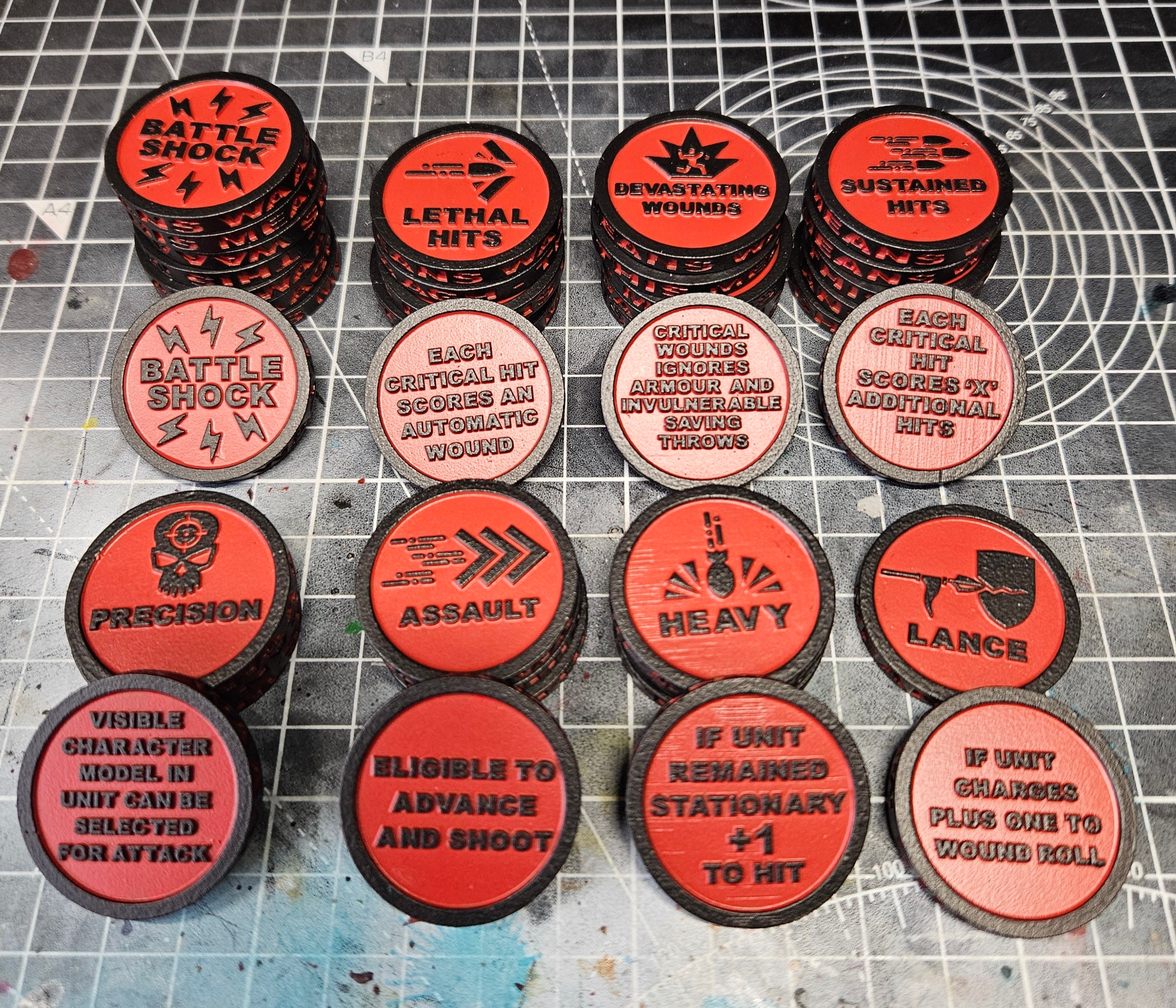 Warhammer 40k 10th Edition and Battle-shock Tokens - Etsy UK