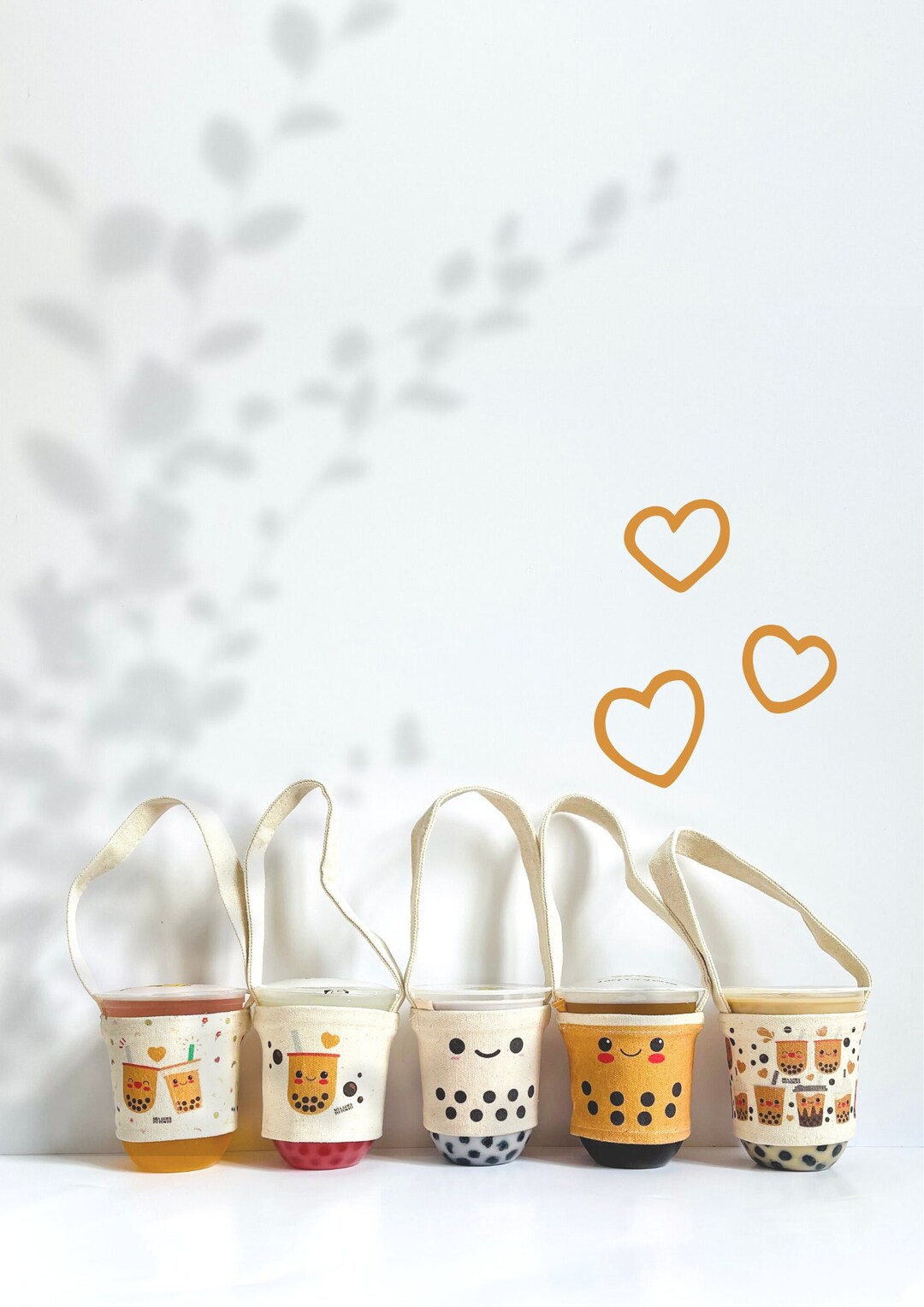 Boba Bubble Milk Tea Cup Carrier Bag Cup Holder Drinks Holder - Etsy
