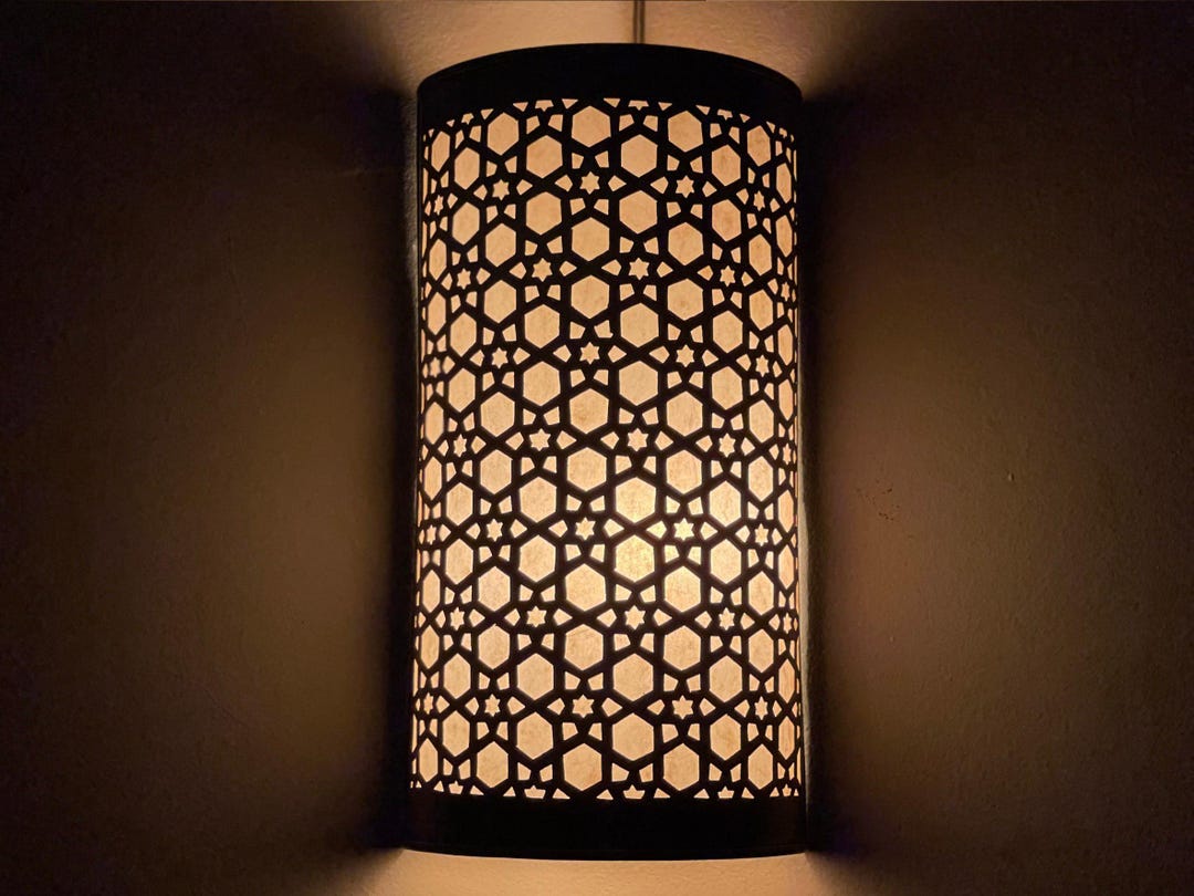 Luxurious Moroccan Wall Lamp, Islamic Geometric Wall Light – Handmade ...