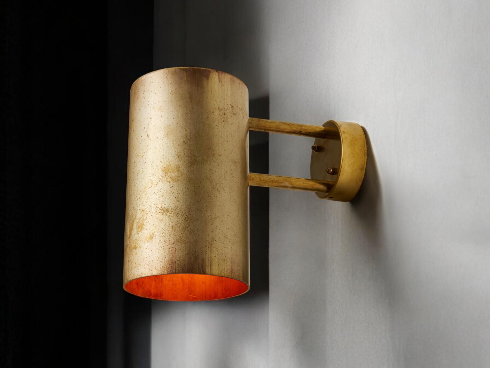 Rustic Copper Wall Sconce, Handmade Wall Light, Handmade Lighting ...