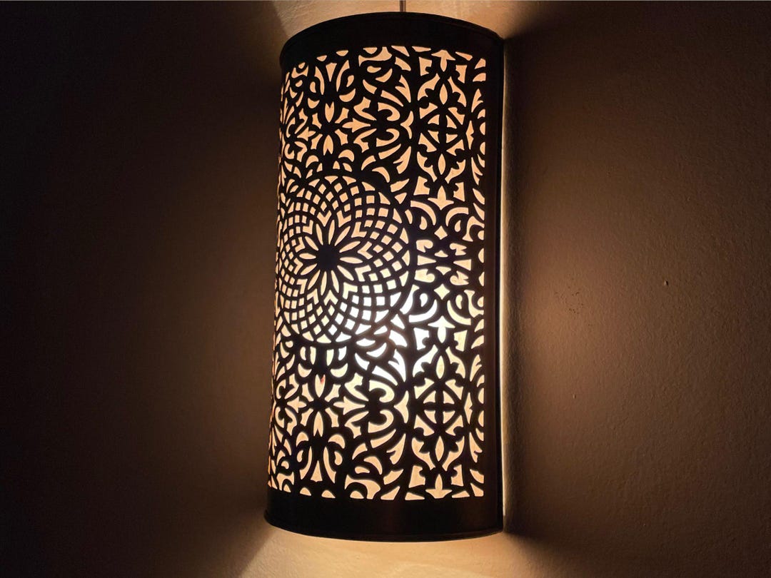 100 % Handmade Moroccan Wall Sconce – Vintage Brass Light Fixture ...