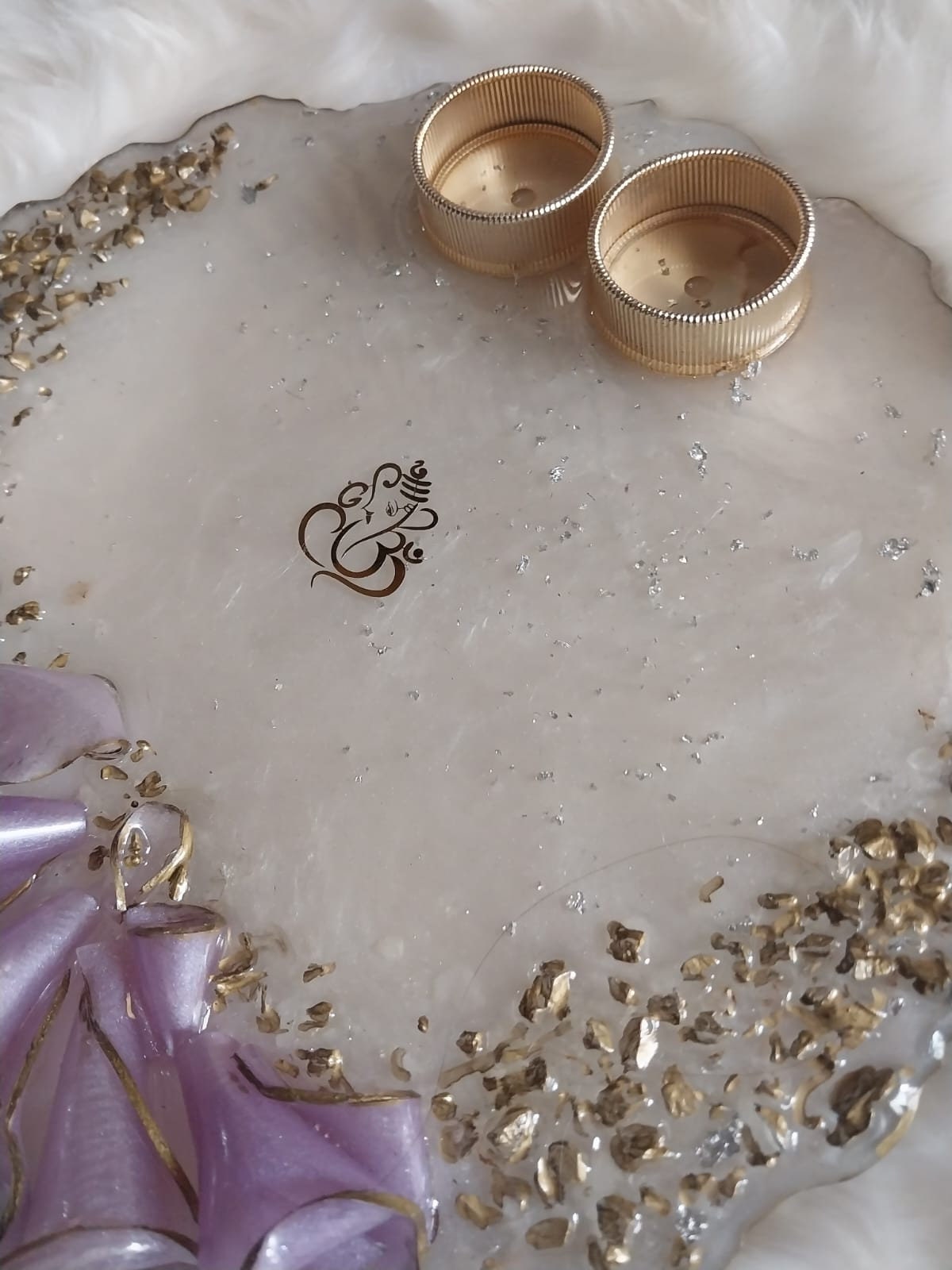 Resin Pooja Thali Indian Handmade Puja Thali Resin Flower Puja Thali ...