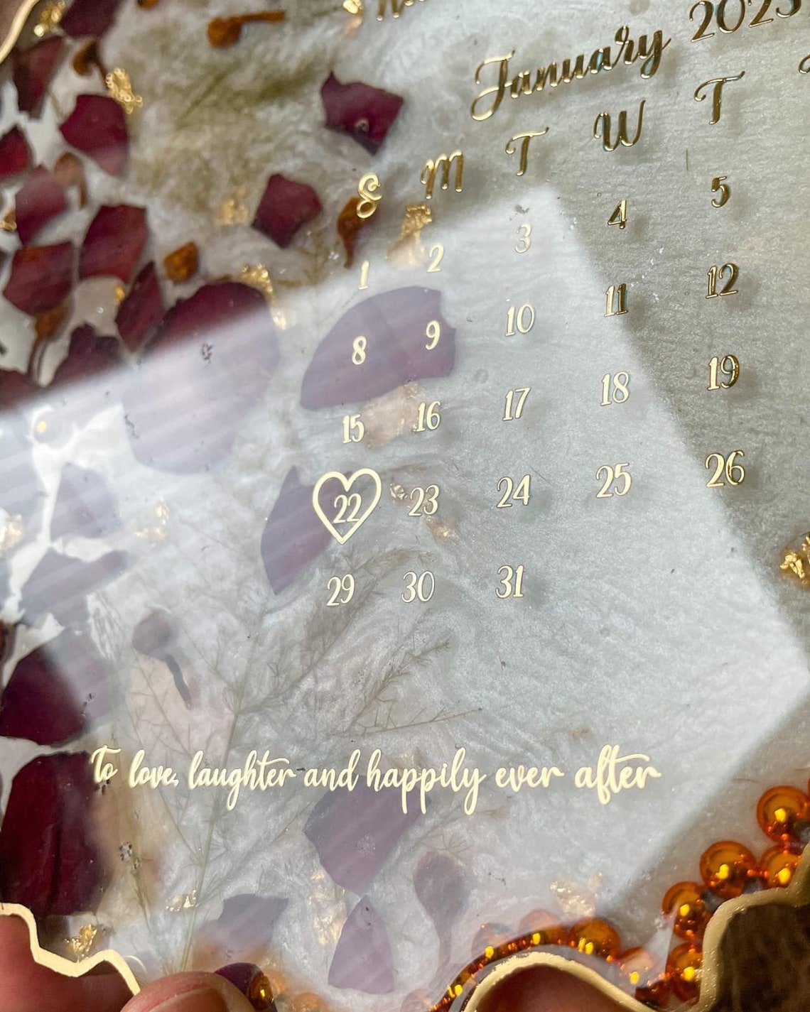 Resin White Frame Dried Rose Wedding Frame Handmade Resin - Etsy