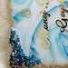 Blue and White Name Plate Personalized Name Plate Square - Etsy