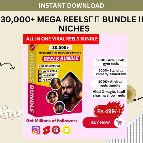 Buy Reels Bundle Online In India - Etsy India