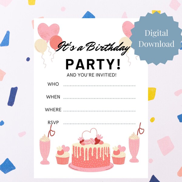 Fill in Invitations - Etsy