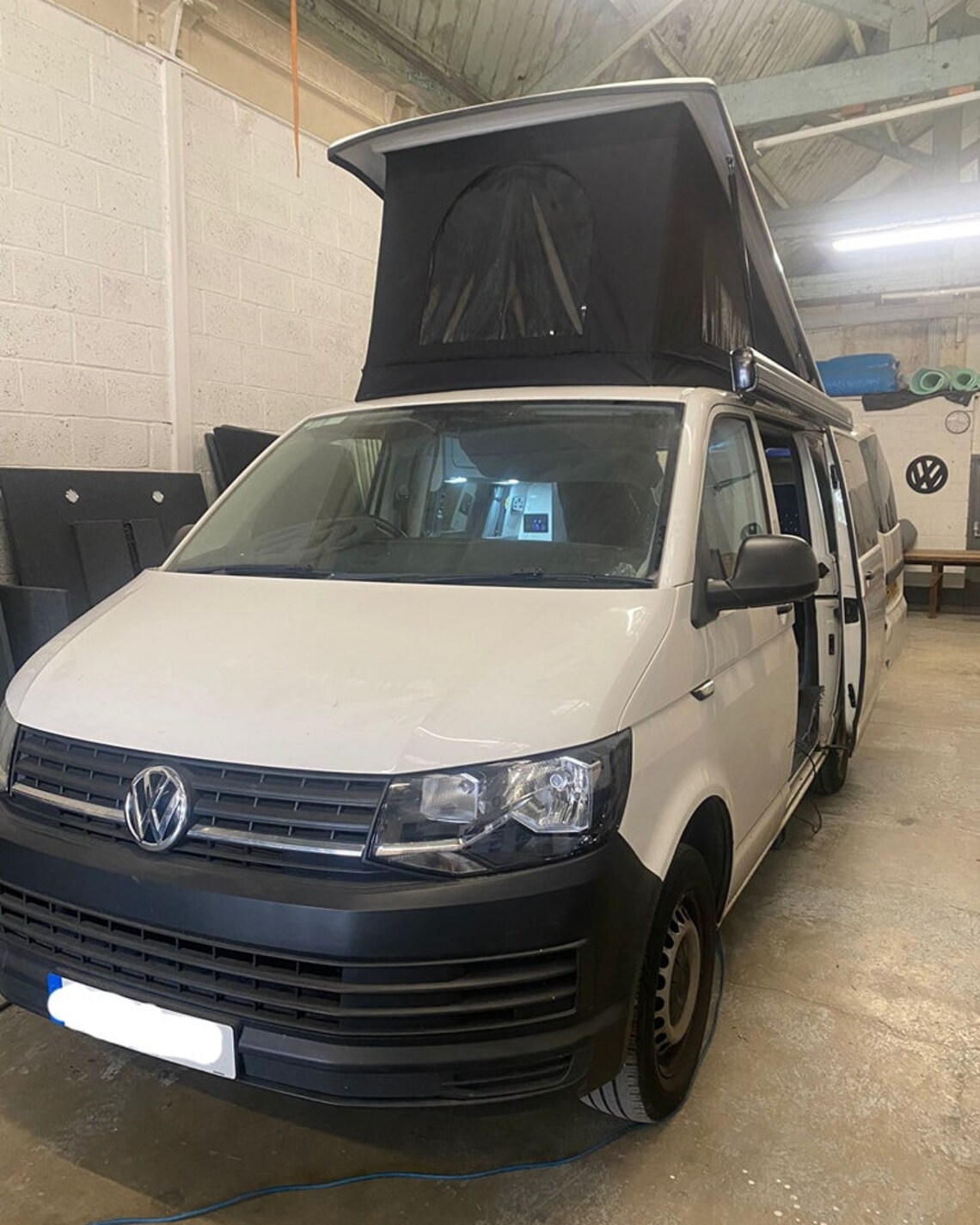 VW T5 T6 Pop Top Roof With VW Logo on Roof Pop Top Roof Campervan ...