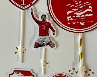 Nottingham Forest Football Personalised Cup Cake Topper PDF - Etsy UK