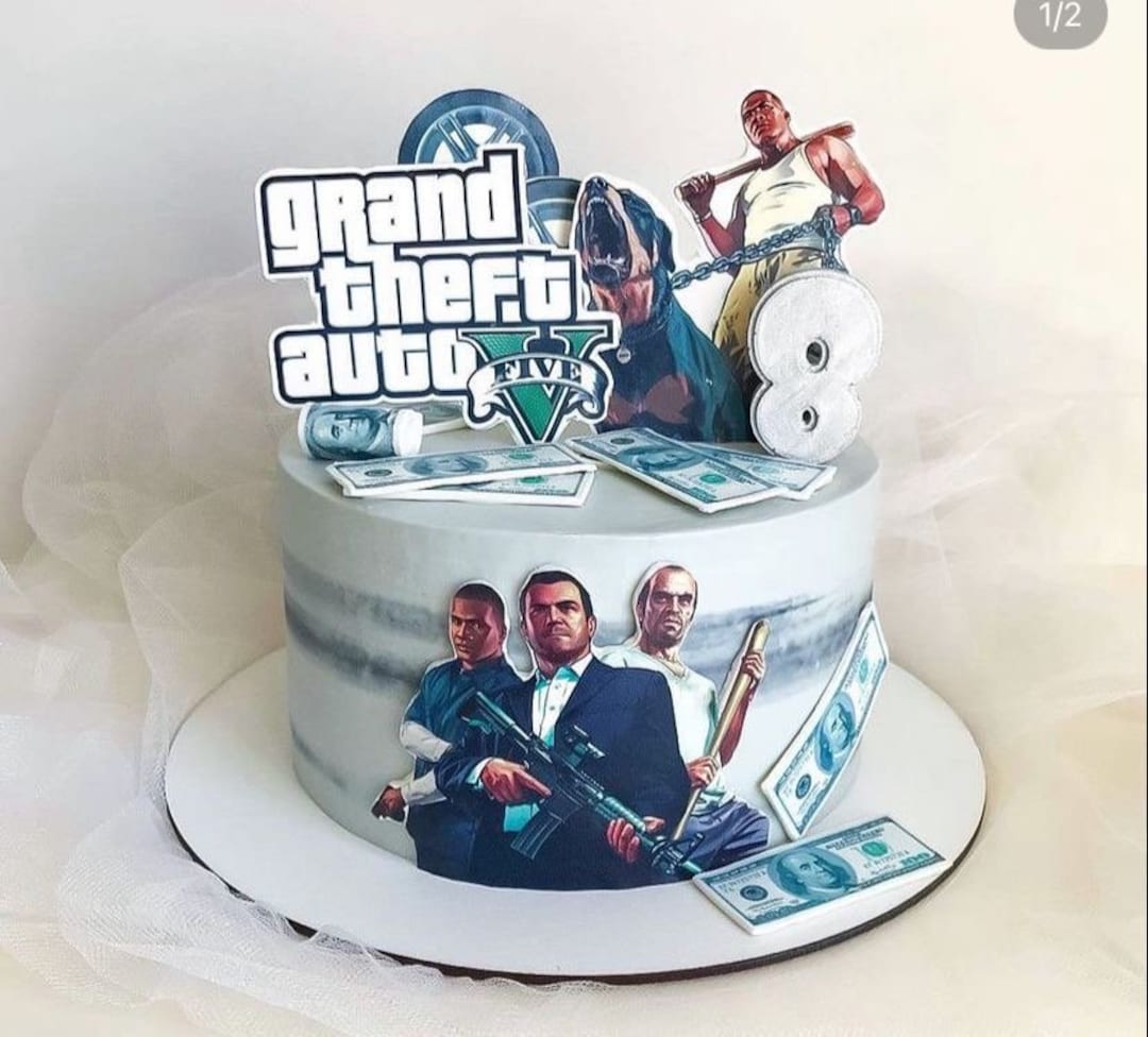 GTA Cake Topper - Etsy
