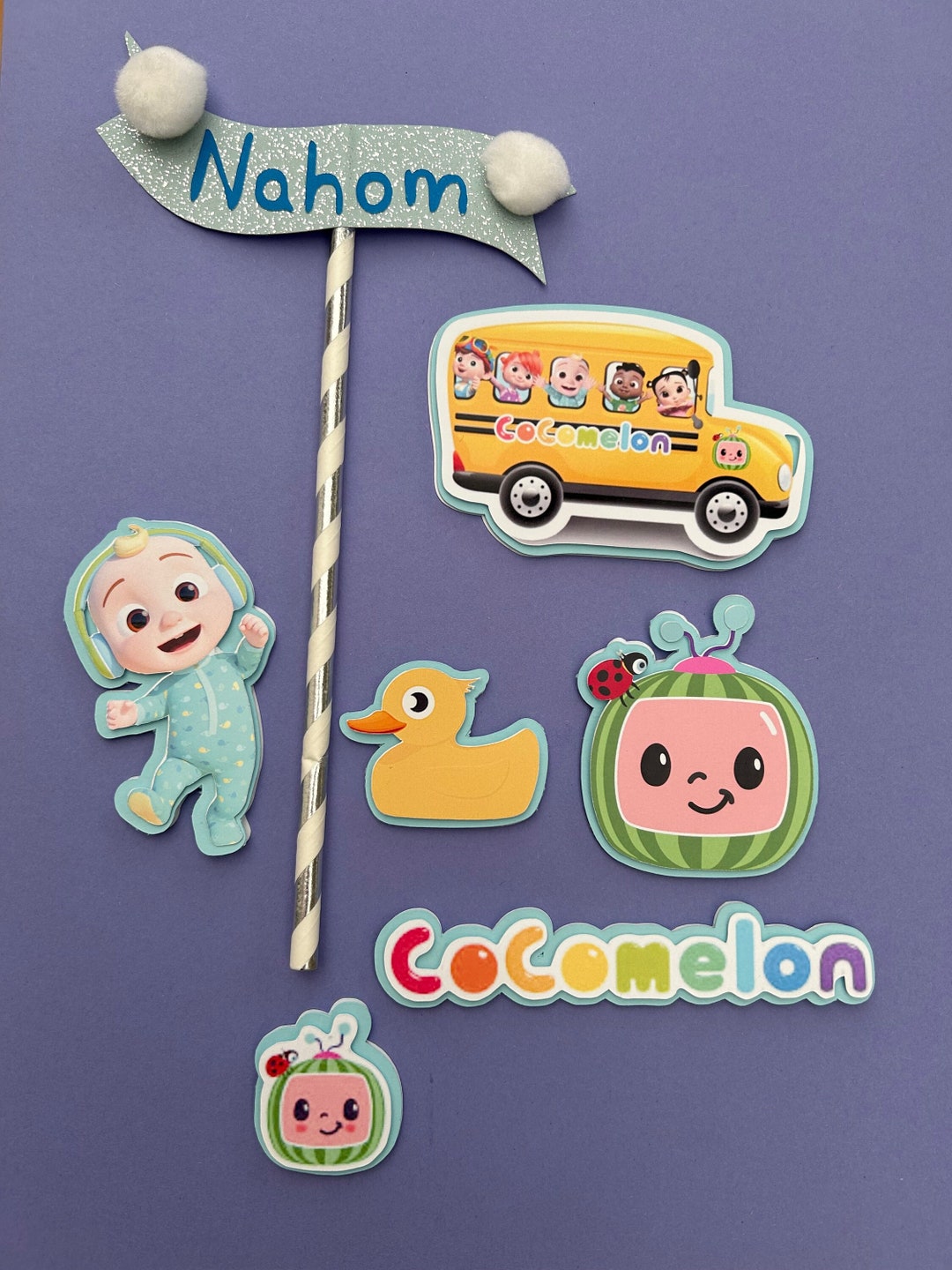 Cocomelon Cake Topper Set - Etsy UK