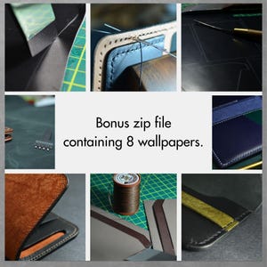 30 Leather Wallet PDF Patterns, Compact & Slim Wallet Template (digital ...