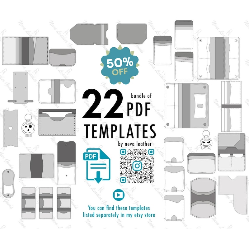 Slim Cardholder Template - Etsy