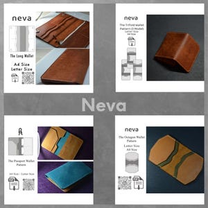30 Leather Wallet PDF Patterns, Compact & Slim Wallet Template (digital ...