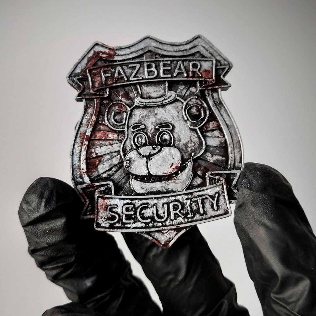 Odznaką Strażnika Fazbear Security FNAF Five Nights at Freddy's Efekt ...