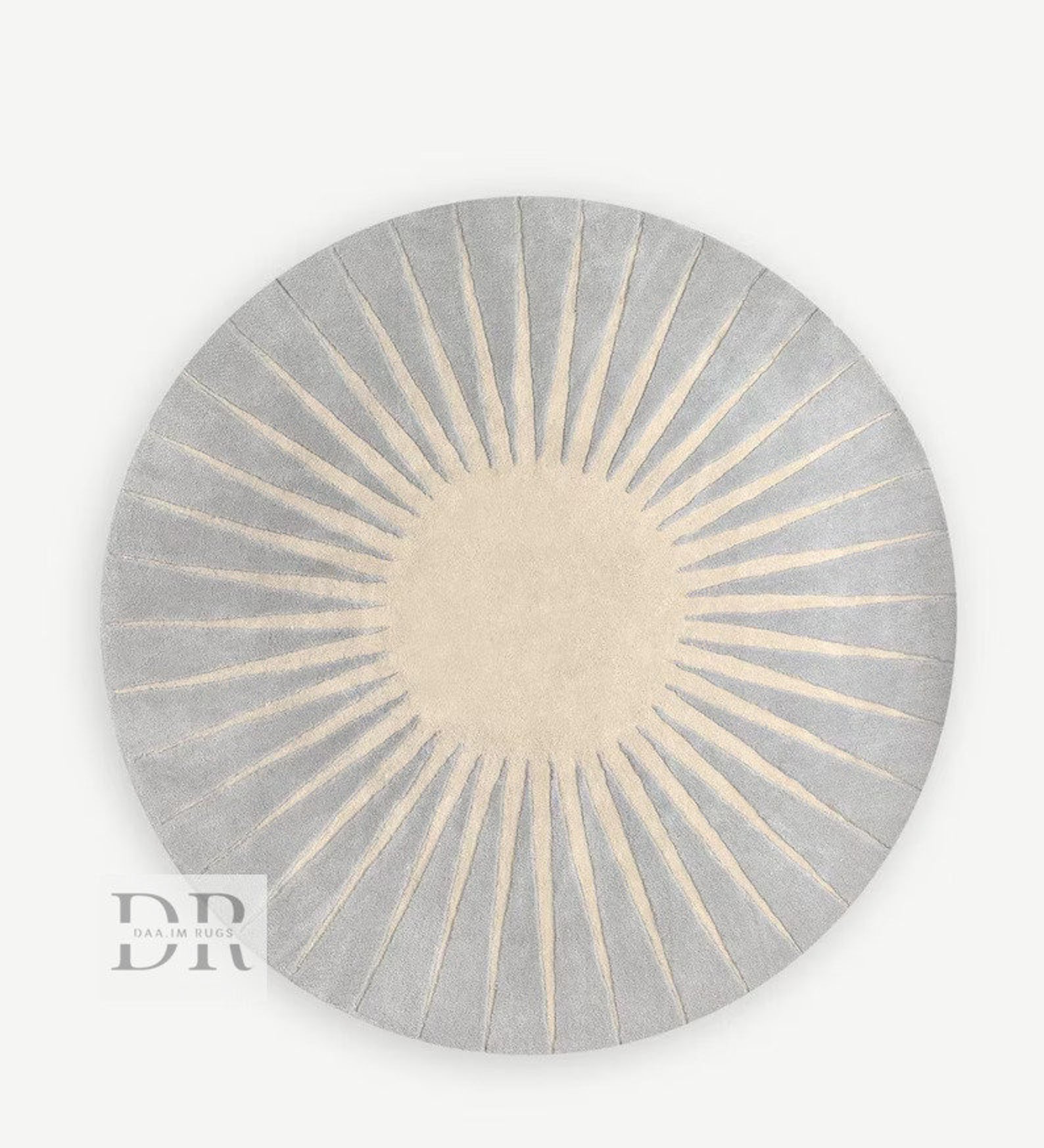Sun Modern Abstract Rug High-low Pile Area Round Shaped Design - Etsy