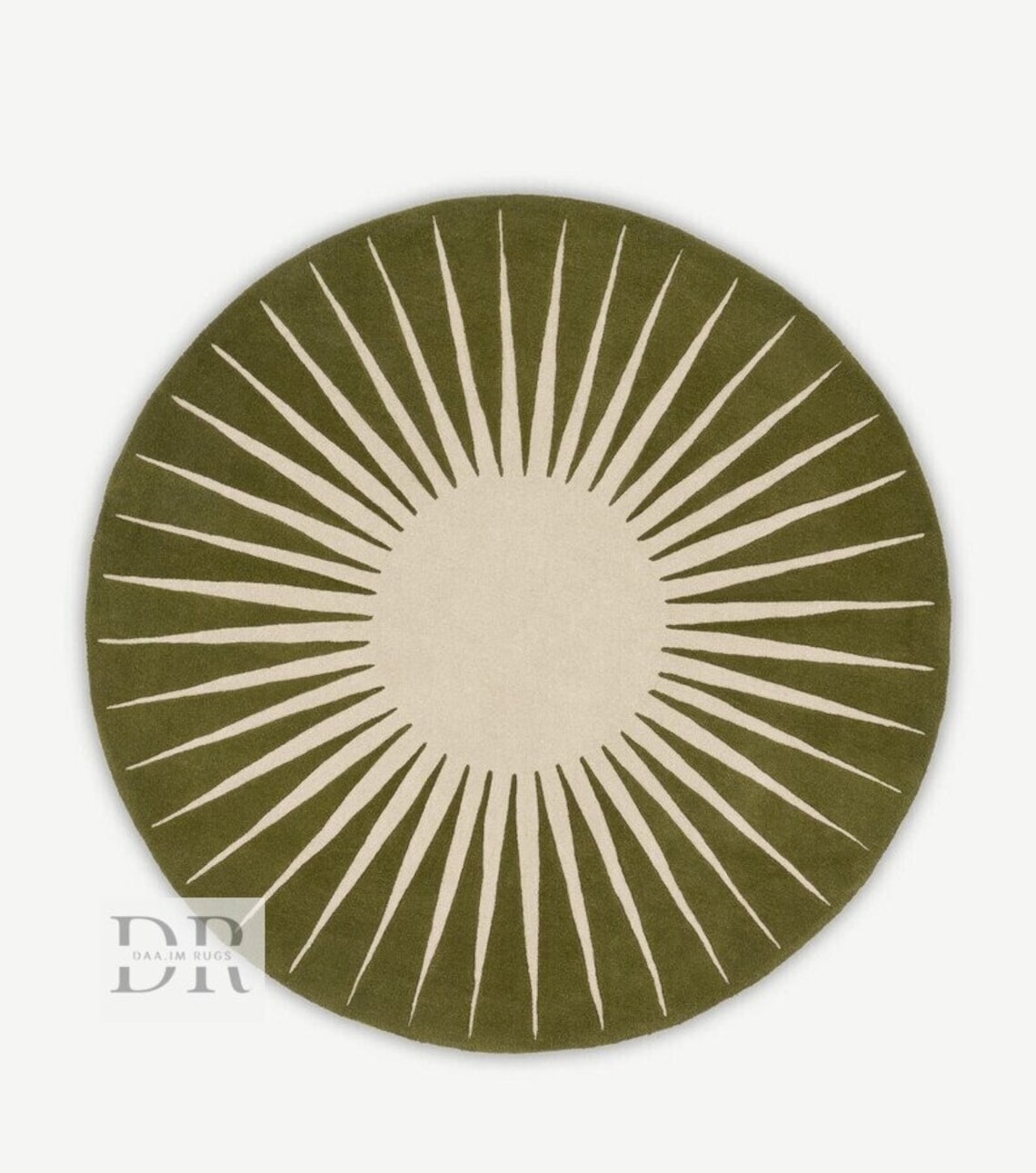 Sun Modern Abstract Rug High-low Pile Area Round Shaped Design - Etsy