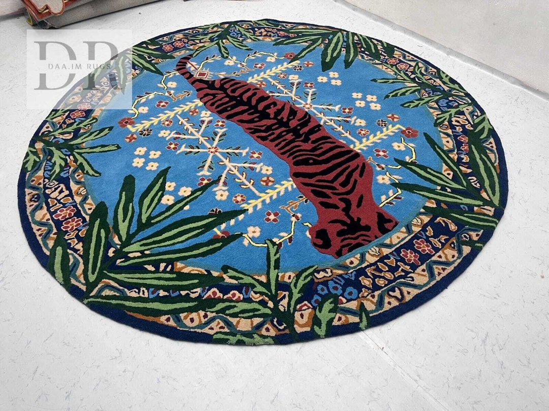 Tiger Rug, Tiger Pattern Rug, Bengal Tiger Rug Safari Chic: Bengal ...