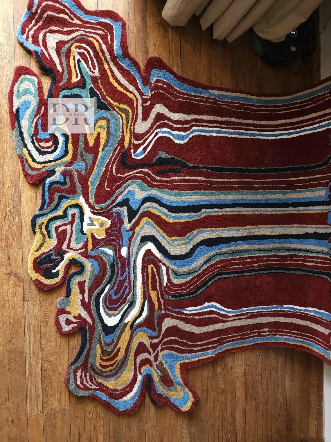 Melting Persian Luxury Design Hand Tufted Rug , Woolen Rug, High ...