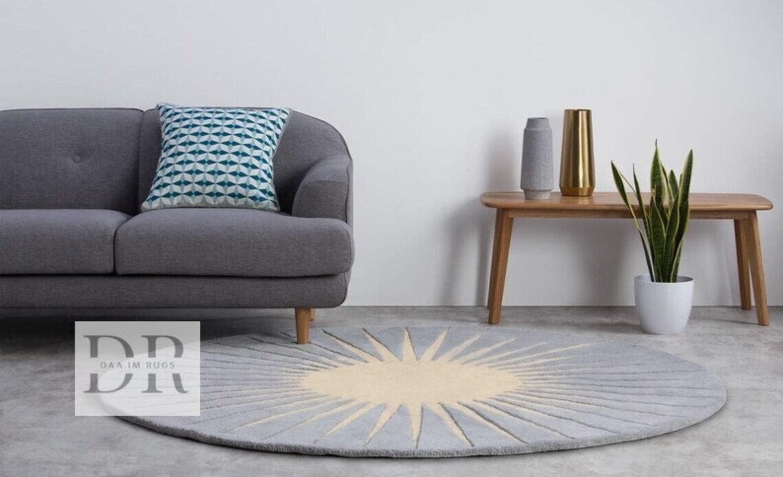 Sun Modern Abstract Rug High-low Pile Area Round Shaped Design - Etsy