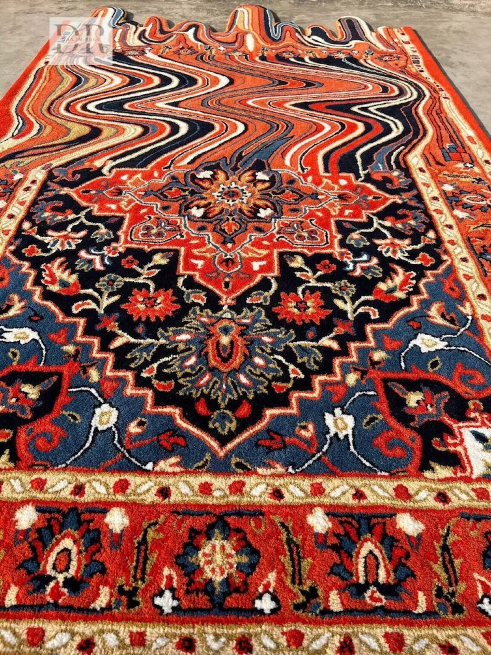 Persian Melting Luxury Design Hand Tufted Rug Woolen Rug - Etsy