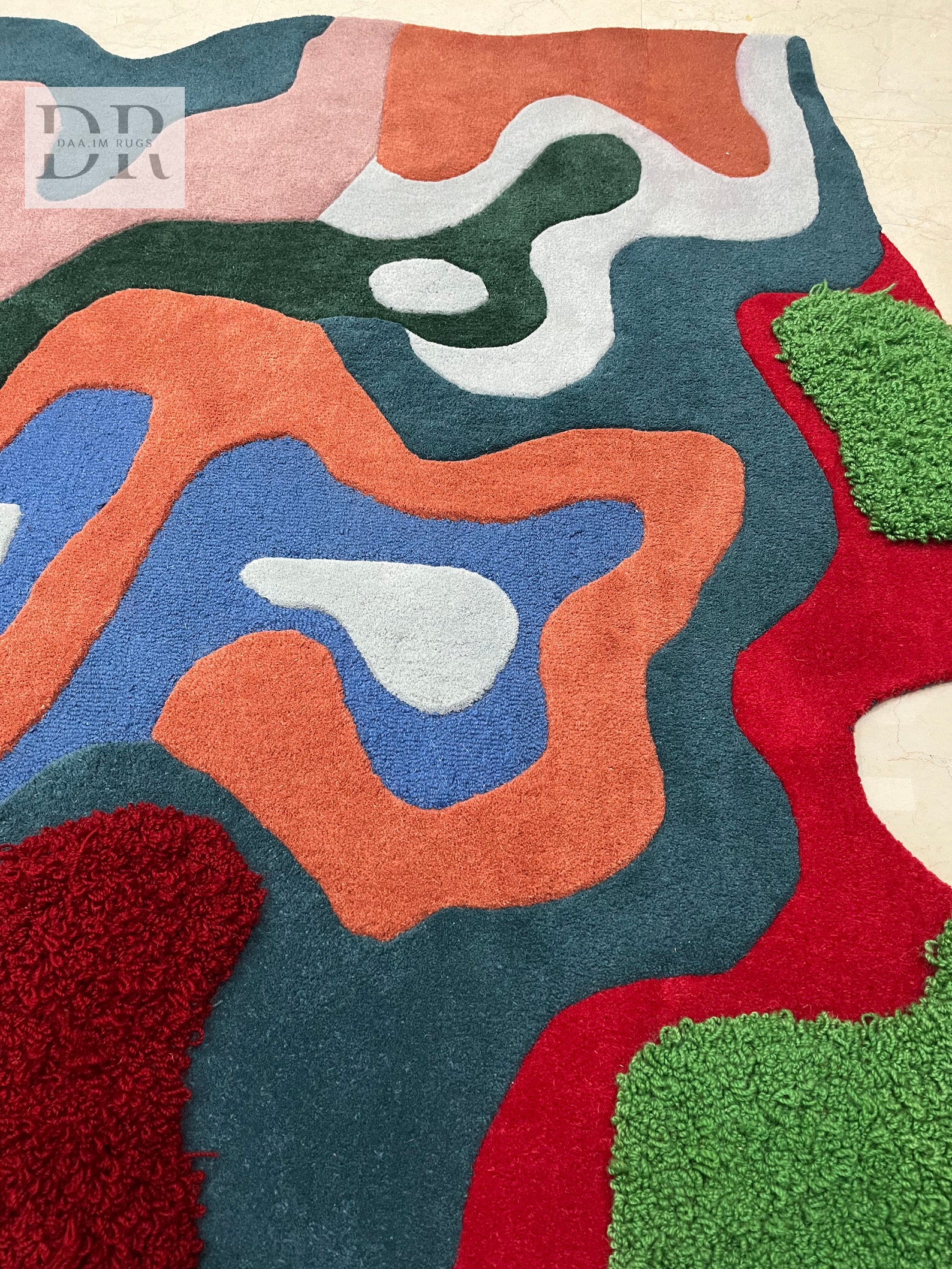 Modern Abstract High-low Hand Tufted Rug , Woolen Rug, High Quality ...