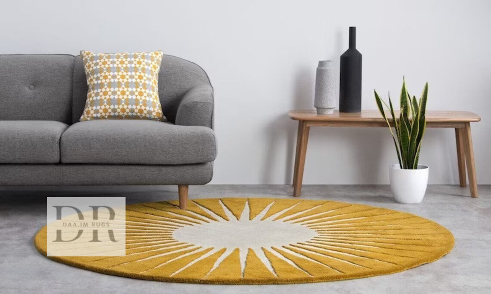 Sun Modern Abstract Rug High-low Pile Area Round Shaped Design - Etsy