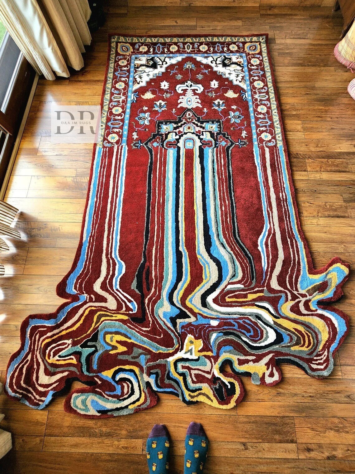 Melting Persian Luxury Design Hand Tufted Rug , Woolen Rug, High ...