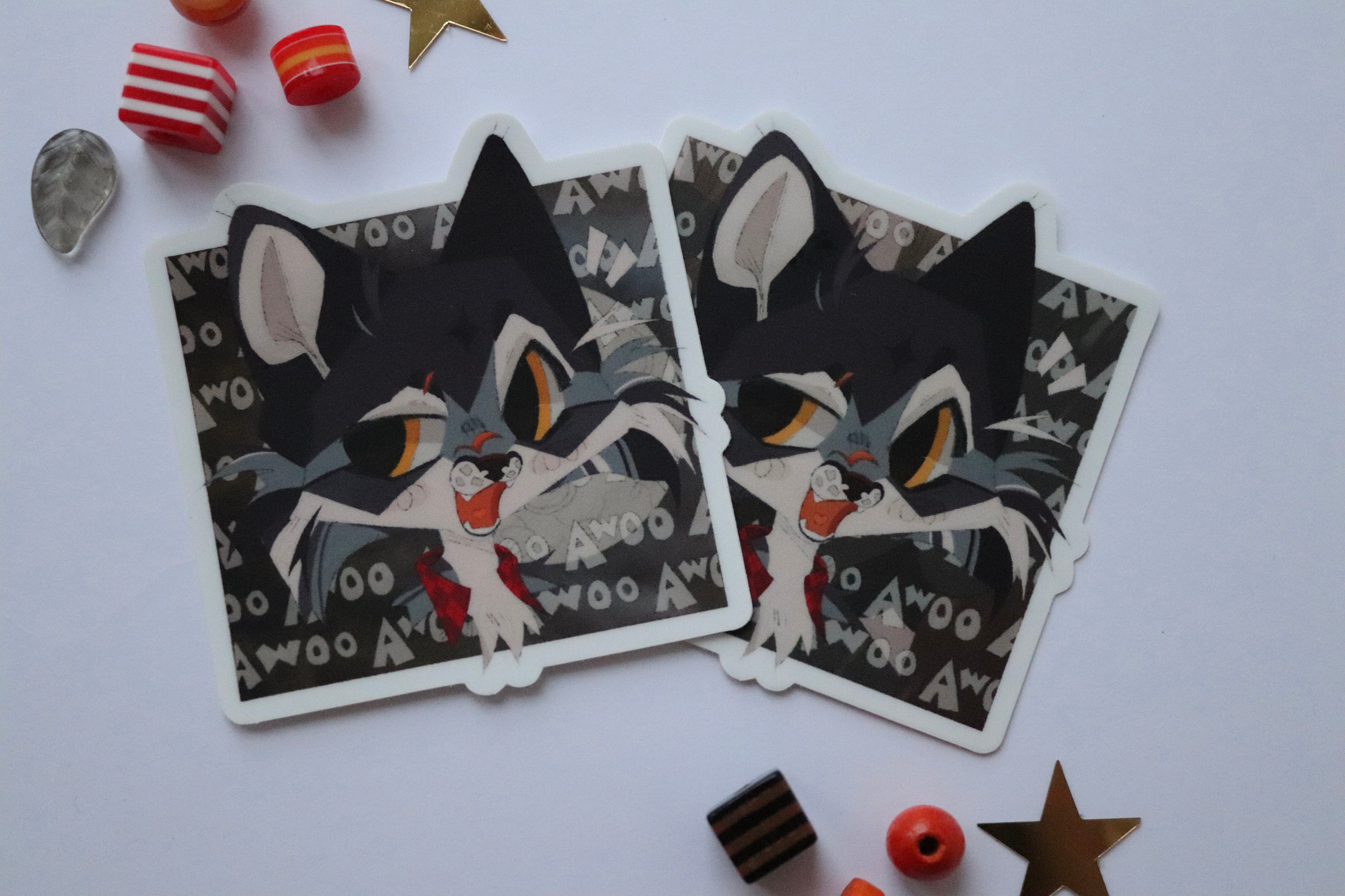 Awoo Werewolf Sticker - Etsy