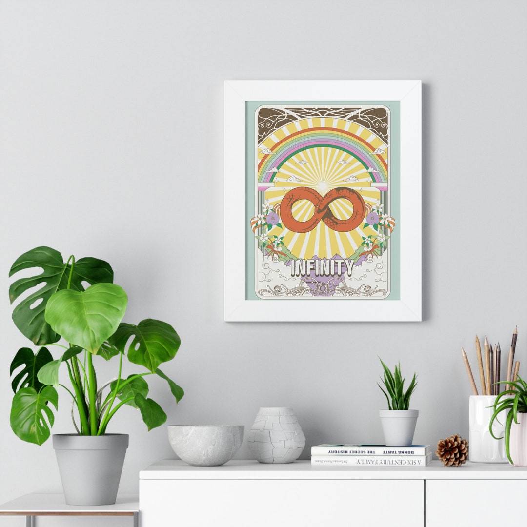 Infinity Symbol Art Print Eternal and Boundless Framed - Etsy