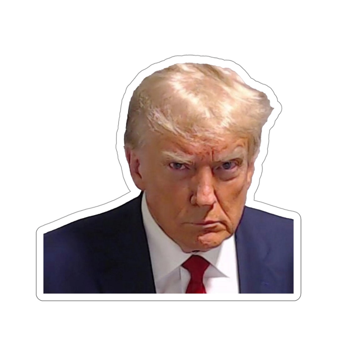 Donald Trump Mugshot Sticker, Perfect MAGA Decal, FJB, Make America ...
