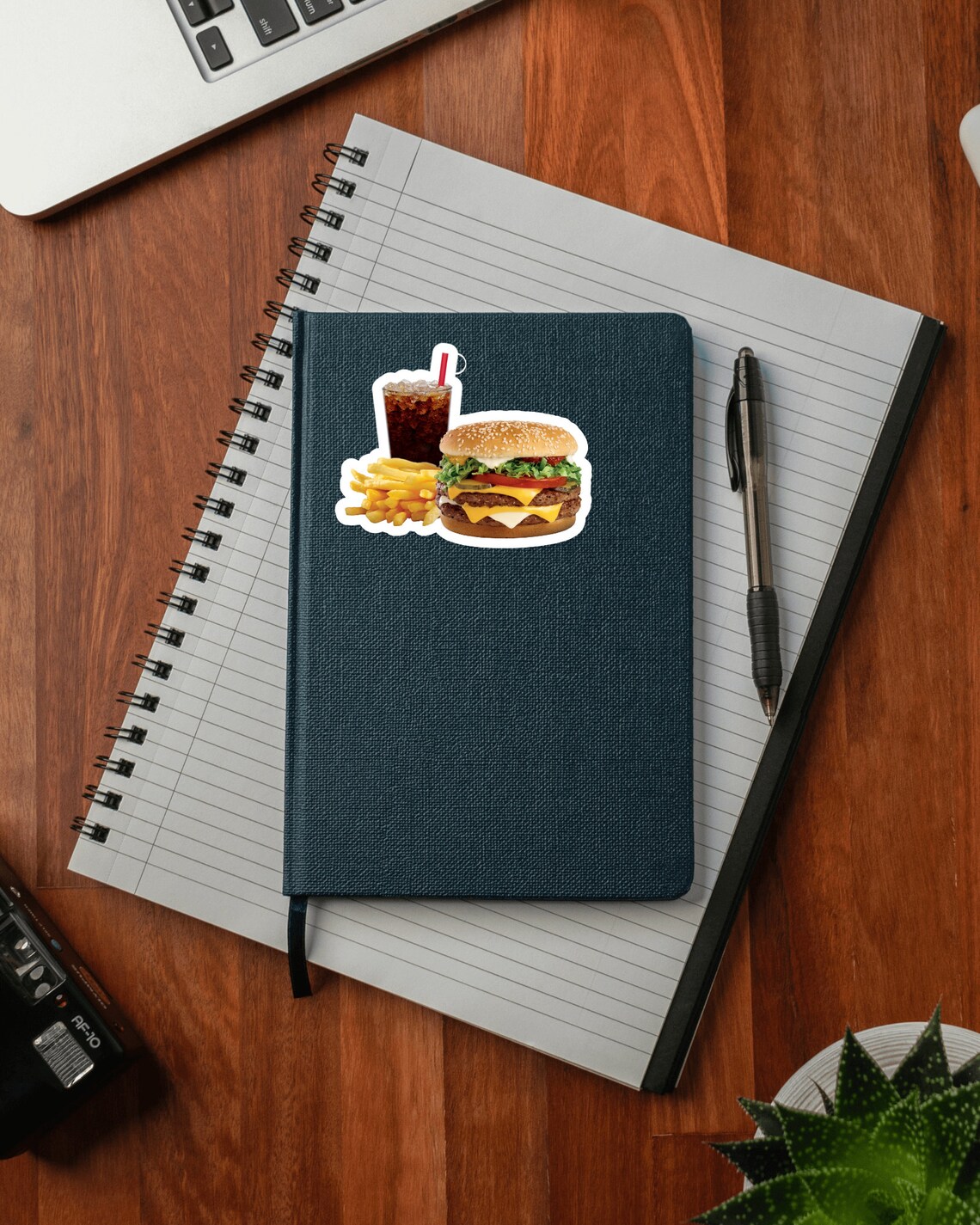 Fast Food Meal Stickers Hamburger, Fries, and Drink Decals Fun and ...