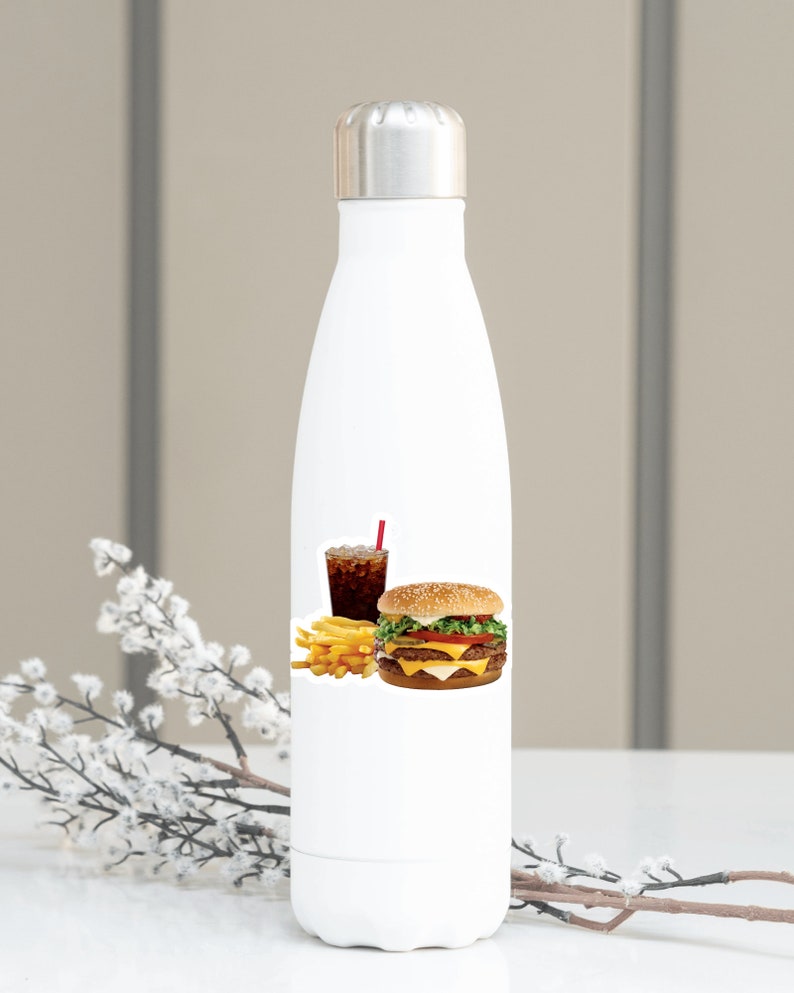 Fast Food Meal Stickers Hamburger, Fries, and Drink Decals Fun and ...