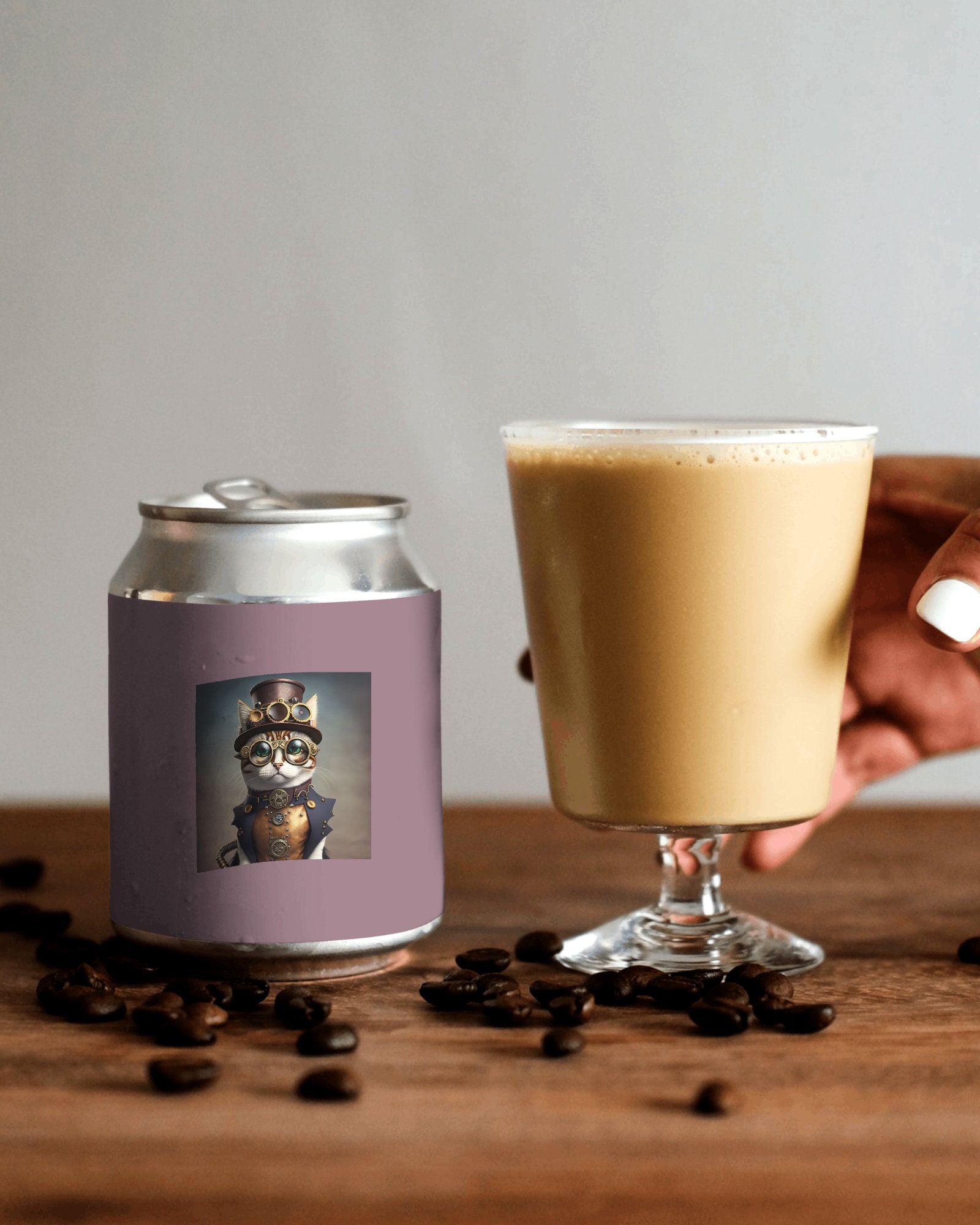 Cat Lover Gift: Whimsical Steampunk Cat Sticker Unique Decal for Cat ...