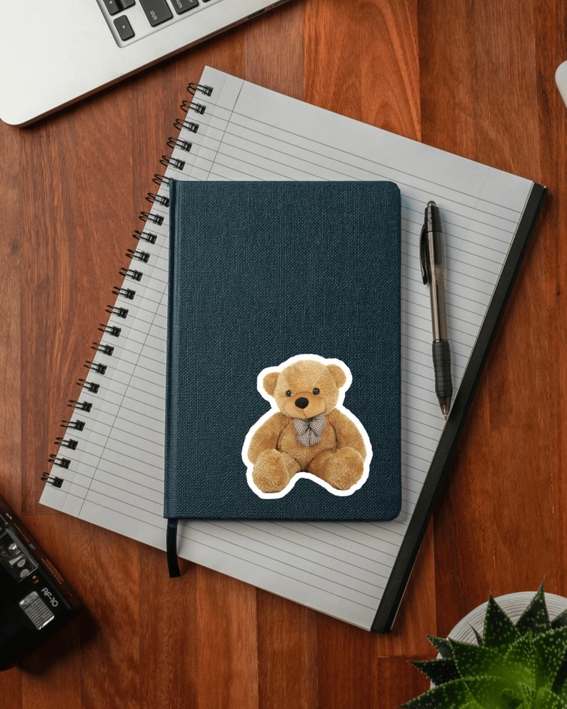 Heartwarming Teddy Bear Sticker Add Adorable Whimsy to Your - Etsy