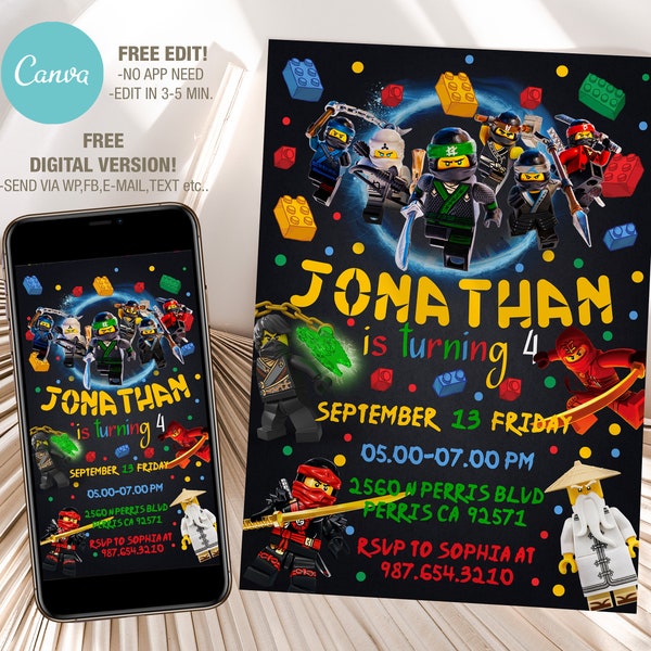 Ninjago Birthday - Etsy