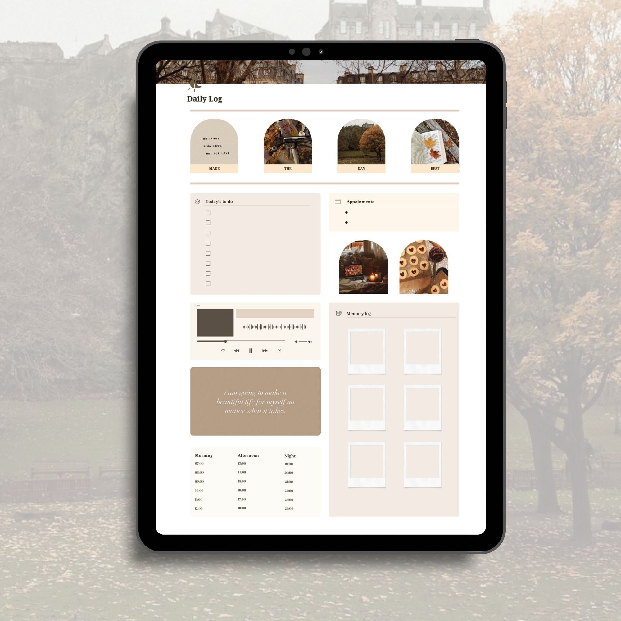 Notion Themed One Month Planner Fall & Autumn Edition - Etsy