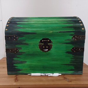 Green and Black Large Treasure Chest - Etsy