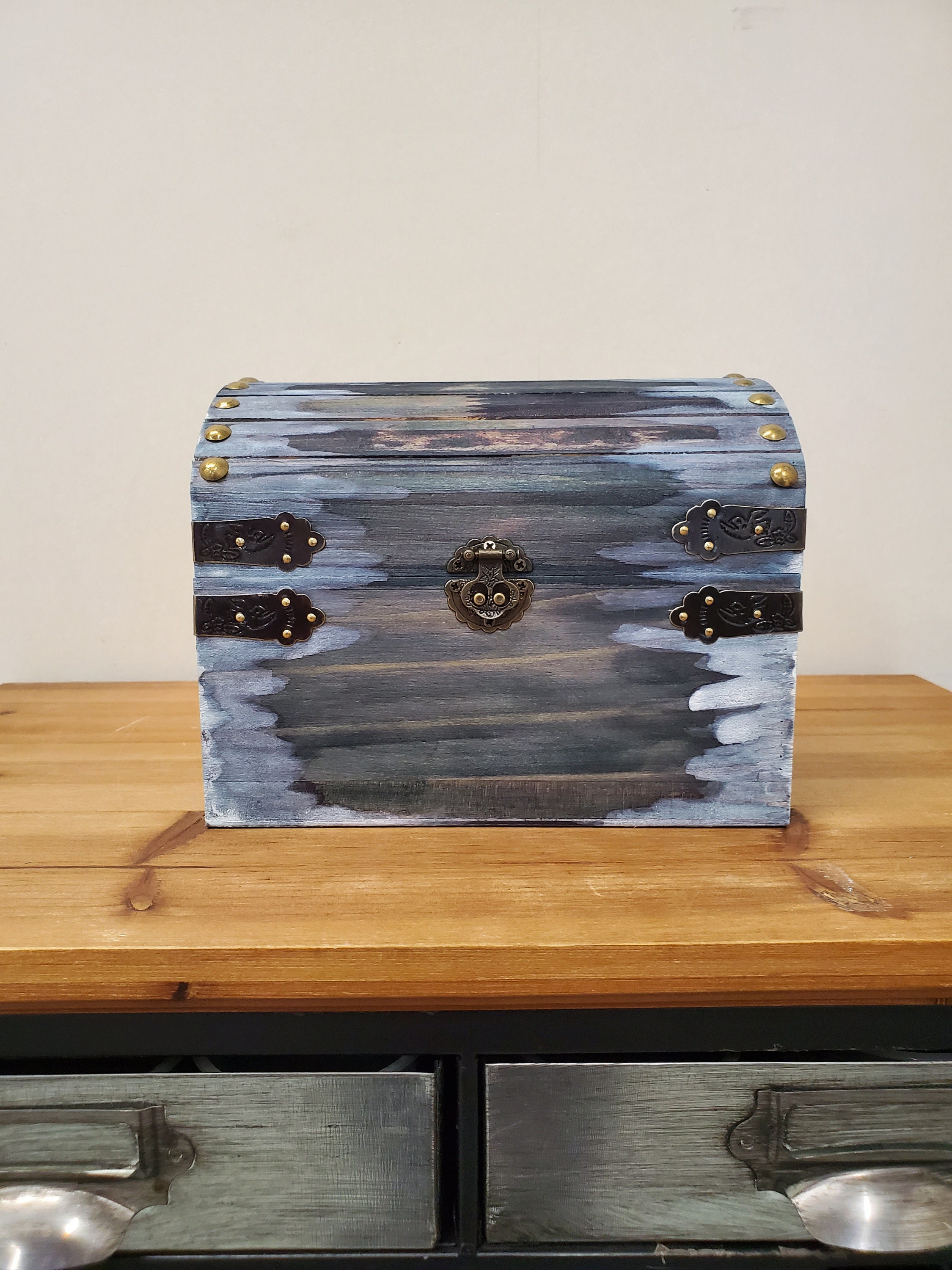 Black Frosted Small Treasure Chest - Etsy