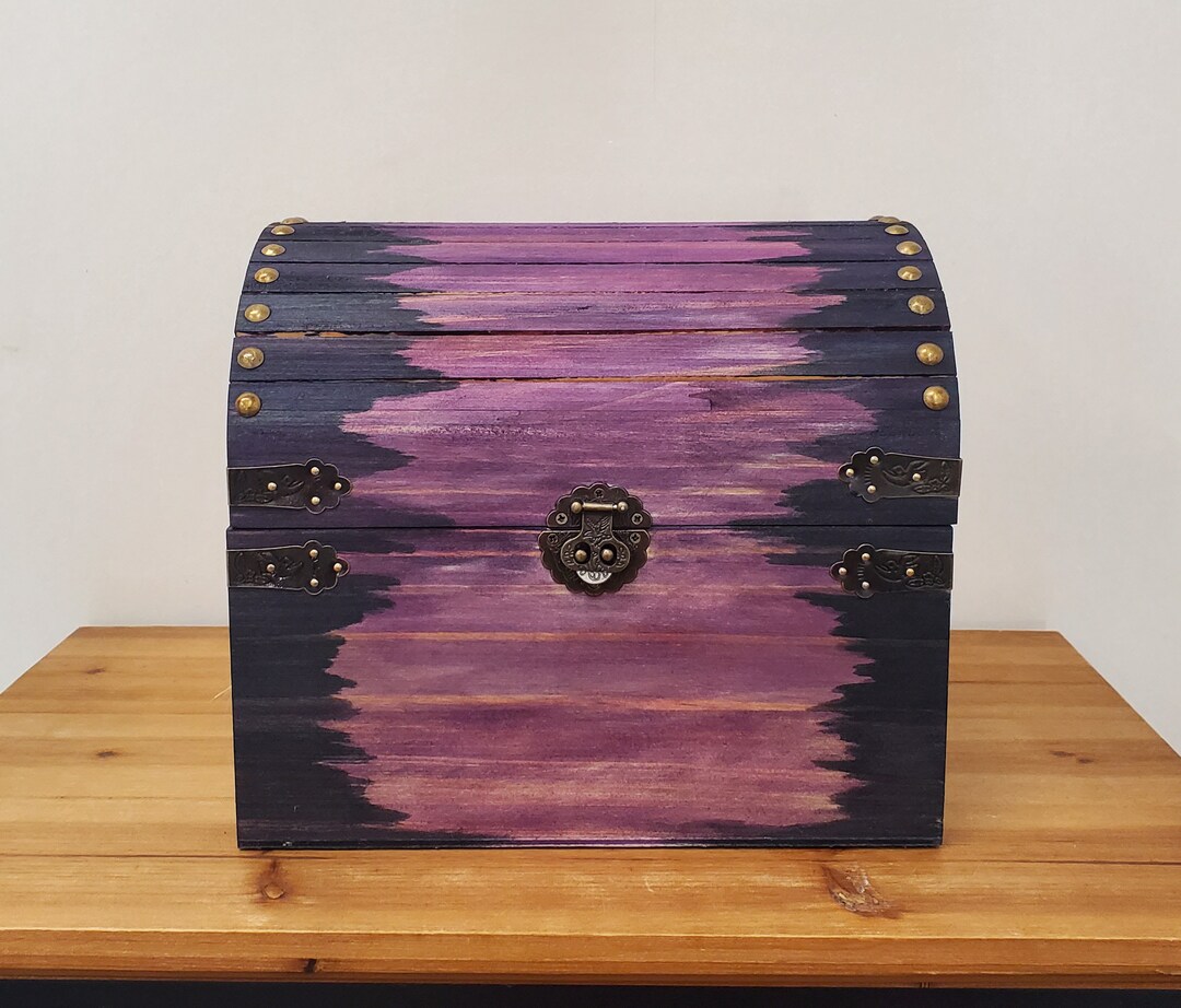 Purple and Black Medium Chest - Etsy