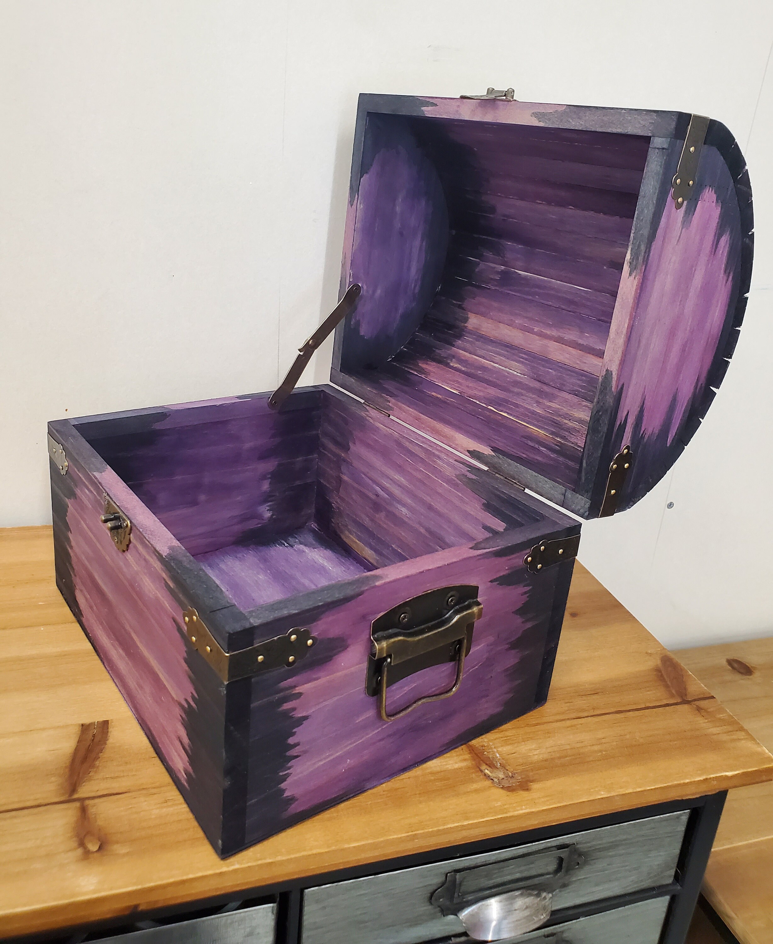 Purple and Black Medium Chest - Etsy