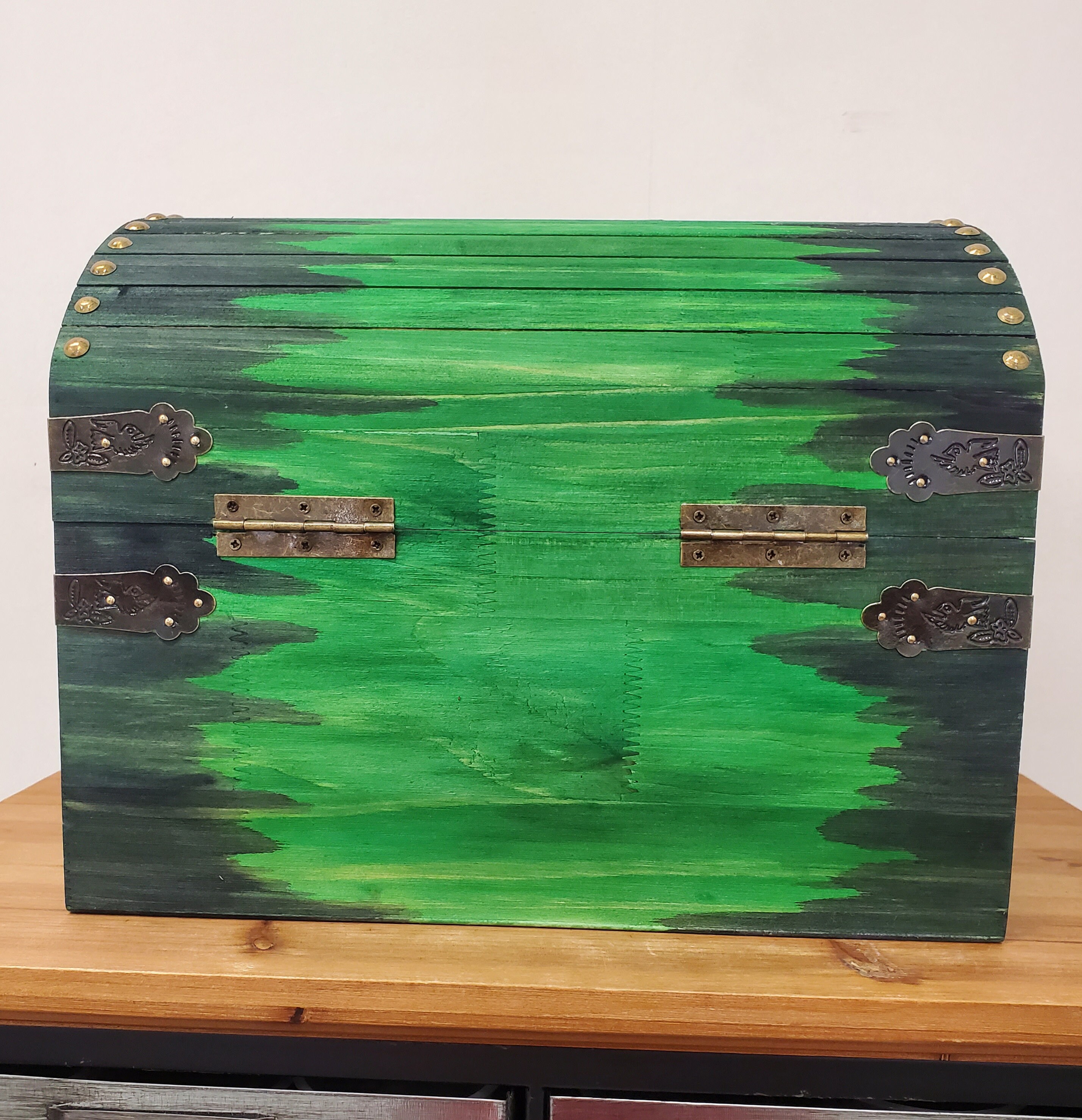Green and Black Large Treasure Chest - Etsy