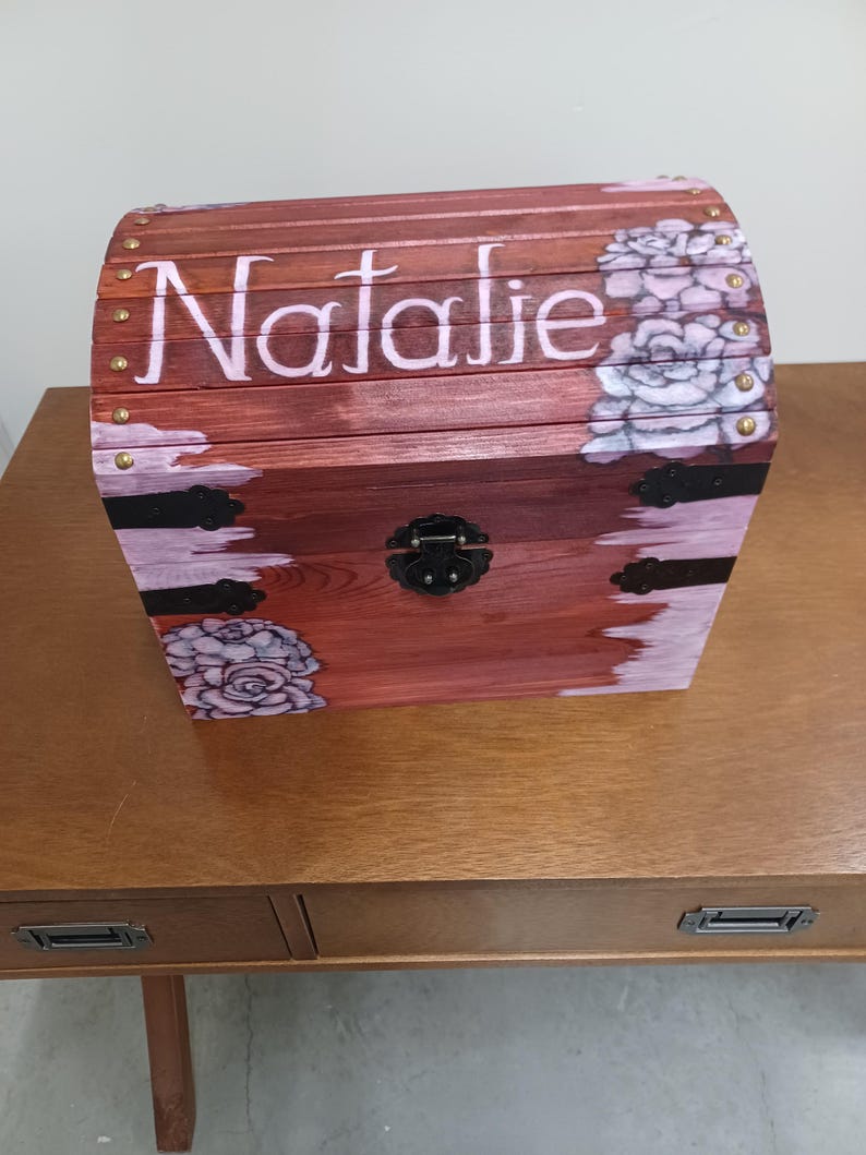 Custom Large Chest With Names - Etsy