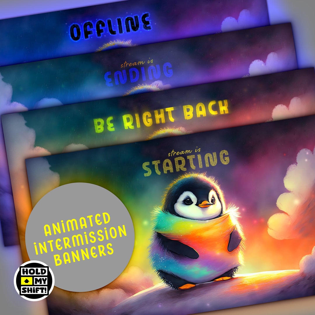 Cute Baby Penguin > Animated HD Live Stream Intermission Banners ...