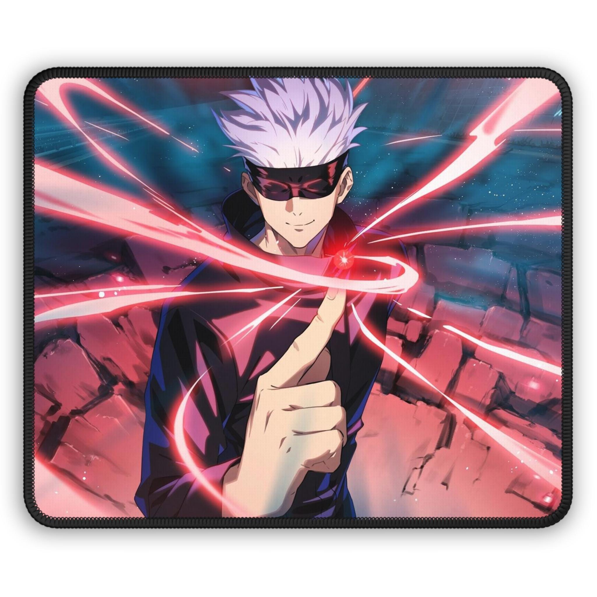 JJK Gojo Design Gaming Mouse Pad - Anime Mousepad, Custom Desk Mat, Non ...