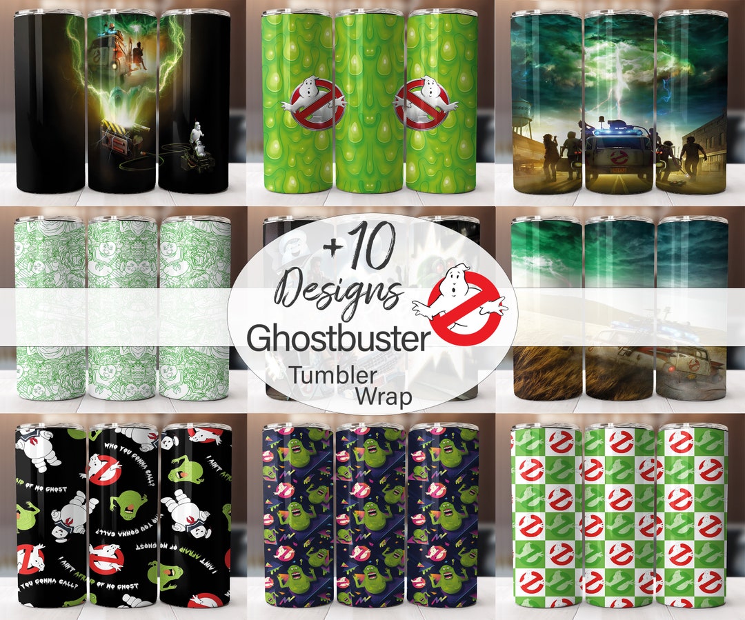 Ghostbusters Tumbler Wrap Bundle, 20oz Skinny Tumbler Wrap, 20 Oz ...