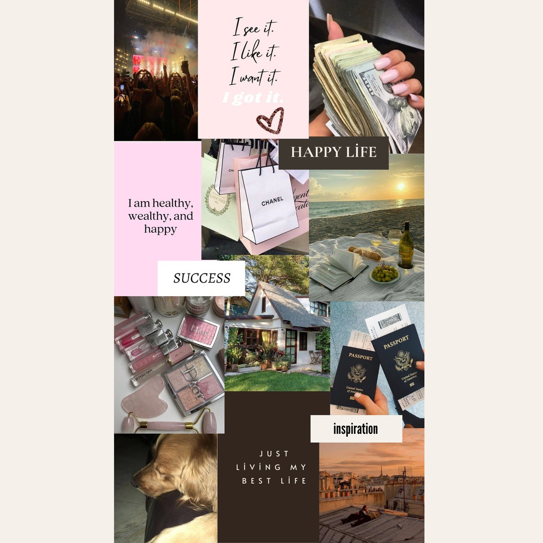 Vision Board, Dream Board, Wallpaper - Etsy