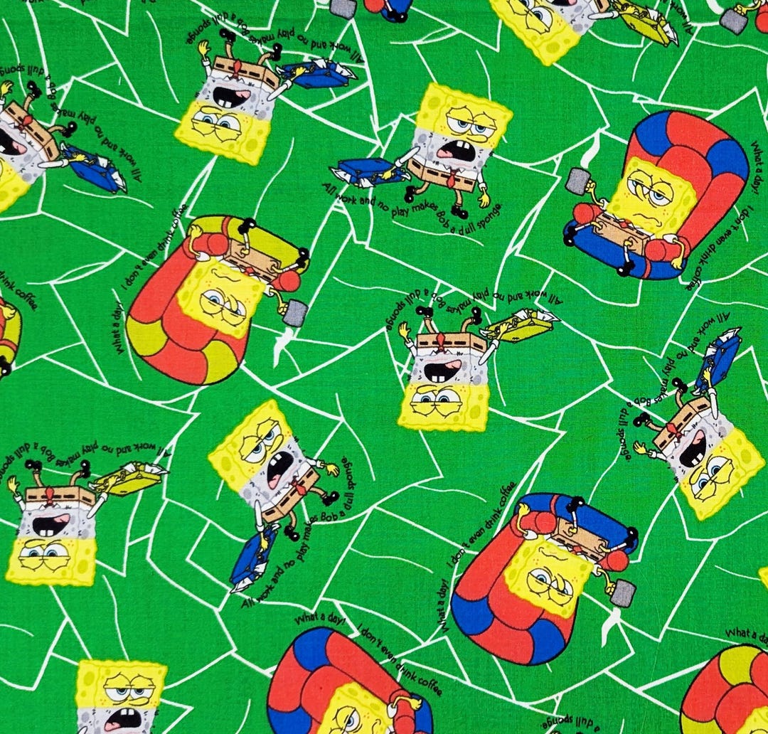 Spongebob Squarepants Quilting Cotton by Viacom/nickelodeon 2003 56 ...