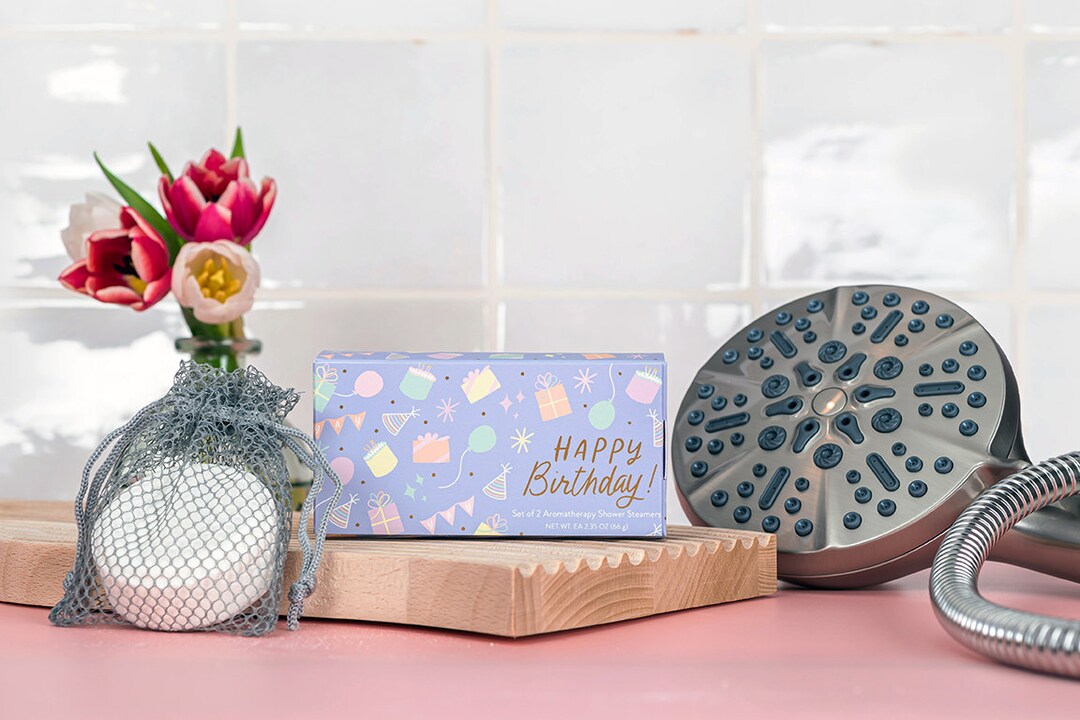 Happy Birthday Shower Steamer Gift Set - Etsy