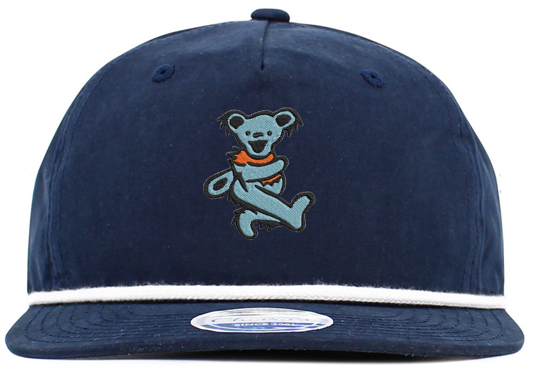 Dancing Bear Grateful Dead Baseball Hat With Brim Rope - Etsy